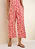 365 by Freemans Coral Tropical Jersey Culottes | Grattan