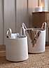 365 by Freemans Set of 2 White/Natural Storage Baskets | Grattan
