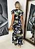 AX Paris Black Floral Print Flutter Sleeve Belted Wrap Midi Dress | Grattan