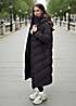 AX Paris Chocolate Hooded Puffer Coat with Zip Front Pockets | Grattan