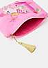 Accessorize Girl Initial Unicorn Velvet Pouch | Grattan