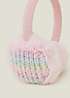 Accessorize Girls Ombre Rainbow Faux Fur Ear Muffs | Grattan