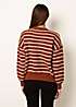 Blue Vanilla Textured Stripe Jumper | Grattan