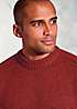 Brook Taverner Rooth Red Chunky Lambswool Crew Neck Jumper | Grattan