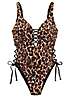 Bruno Banani Leopard Print Side-Tie Swimsuit | Grattan