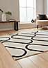 Catherine Lansfield Linear Curve Modern Geometric Rug | Grattan