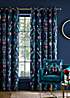 Catherine Lansfield Mya Tropical Birds Pair of Lined Eyelet Curtains ...