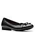Clarks Collection Black Leather Loreleigh Rae Shoes | Grattan