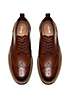 Clarks Men’s Mid Tan Leather Aldwin Limit Shoes | Grattan