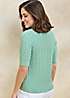 Cotton Traders Short Sleeve Cable Cardigan | Grattan