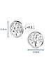 Dew Sterling Silver Tree of Life Stud Earrings | Grattan
