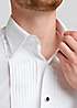 Double Two White Stitch Pleat Dress Shirt Size | Grattan