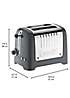 Dualit Lite 2 Slice Toaster 26204 - Gloss Grey | Grattan
