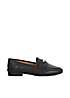 Dune London Greek Black Metal Trim Snaffle Loafers | Grattan