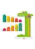 Fisher-Price Adding Alligator Educational Toy with 10 Stacking Blocks ...