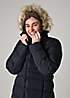 French Connection Midi Padded Parka Jacket With Faux Fur Hood | Grattan
