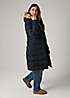 French Connection Midi Padded Parka Jacket With Faux Fur Hood | Grattan