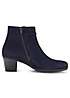 Gabor Block Heel Suede Ankle Boots | Grattan