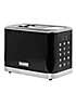 Haden Sensor 2 Slice Toaster - Black | Grattan