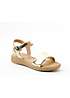 Heavenly Feet Sara Gold Sandals | Grattan
