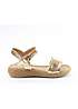 Heavenly Feet Sara Gold Sandals | Grattan