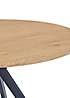 Henderson Round Light Oak Dining Table | Grattan