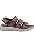 Hush Puppies Raul Brown Sandals | Grattan