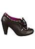 Irregular Choice Classico Black Lace Up Shoes | Grattan
