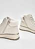 Jana Fur Cuff Hi-Top Trainers | Grattan