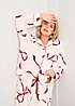 Jim Jam The Label Bow Print Pyjamas | Grattan