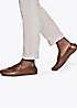 KG Kurt Geiger Rocky Tan Leather Casual Slip On Shoe | Grattan