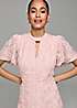 Kaleidoscope Blush Textured Midaxi Dress | Grattan