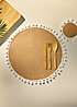 KitchenCraft Natural Elements Hessian Set of 4 Round Placemats | Grattan