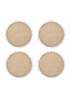 KitchenCraft Natural Elements Hessian Set of 4 Round Placemats | Grattan