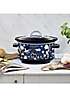 Laura Ashley 3.5L Slow Cooker - Elveden Navy | Grattan