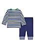 Lilly & Sid Kids Organic Cotton Navy Friends On Tractor Print Top ...