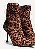Linzi Pantha Leopard Print Ankle Sock Boots | Grattan