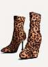 Linzi Pantha Leopard Print Ankle Sock Boots | Grattan