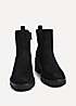 Linzi Path Black Faux Suede Chelsea Boots | Grattan
