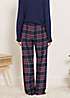 Long Tall Sally Cotton Check Pyjama Bottoms | Grattan
