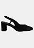 Novo Inatro Round Toe Slingback Block Heel Court Shoes | Grattan