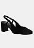 Novo Inatro Round Toe Slingback Block Heel Court Shoes | Grattan