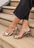 Novo Leah Gold Slingback Sandals | Grattan