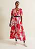 Phase Eight Tilda Red Midi Dress | Grattan
