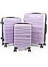 Pierre Cardin Provence Purple Lightweight Hardshell Suitcase | Grattan