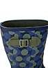 Regatta Orla Three-Quarter Blue Frilly Flower Wellies | Grattan