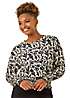 Roman Abstract Print Stretch Top | Grattan