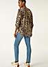 Roman Animal Print V-Neck Stretch Shirt | Grattan
