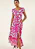 Roman Border Print Button Dress | Grattan