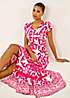 Roman Border Print Button Dress | Grattan